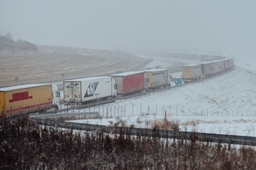 Anger and disappointment in endless lines of Ukrainian trucks at Polish ...