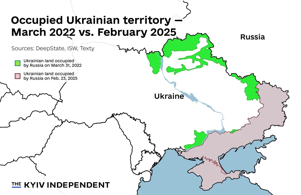 Russia occupied less than 1% of Ukraine's territory since November 2022 ...