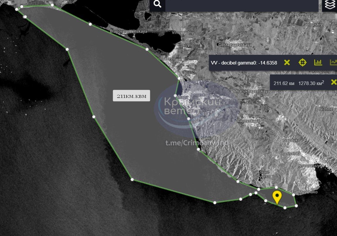 Large pollution slick approaches Crimea, Russian coast impacted ...
