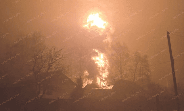Russian oil depot damaged during Ukrainian drone strike in Tambov ...