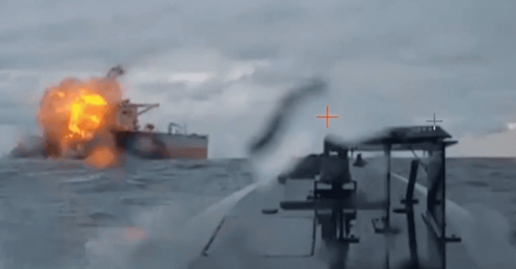Ukrainian Sea Baby drone strike reportedly cripples Russian 'shadow ...