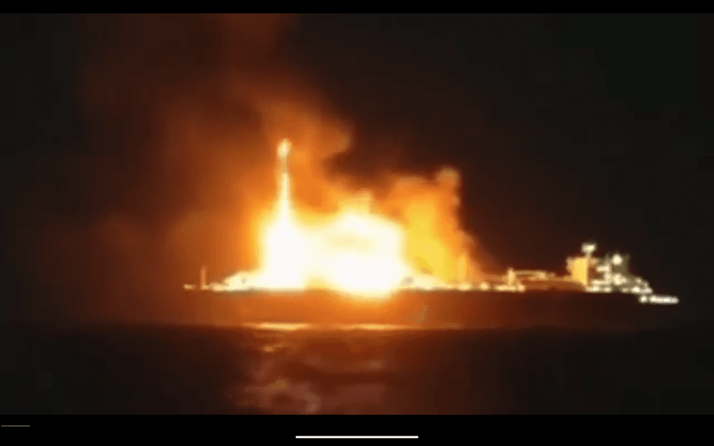Russian tanker on fire in Mediterranean Sea, Moscow accuses Ukraine of ...
