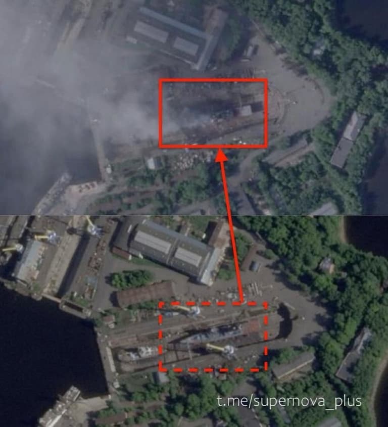 Ukraine war latest: Another Russian warship in flames as drones strike ...