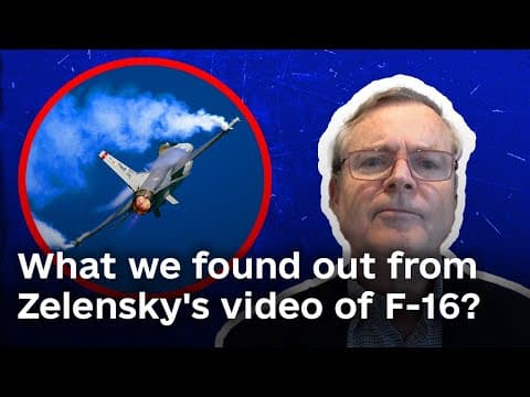 BREAKING: F-16 fighter jet crashes in Ukraine, military confirms